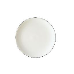 Silver Rim Porcelain Dinnerware Set - Toronto Event Rentals - Nayos