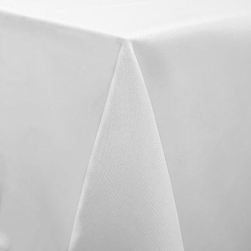 132" - White Round Table Linen - Toronto Event Rentals - Nayos